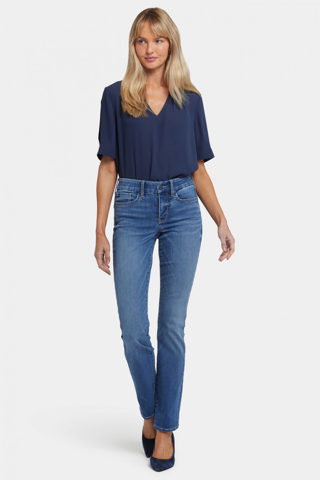 NYDJ's Waist-Match™ Marilyn Straight Jeans with Lift Tuck® Technology ...